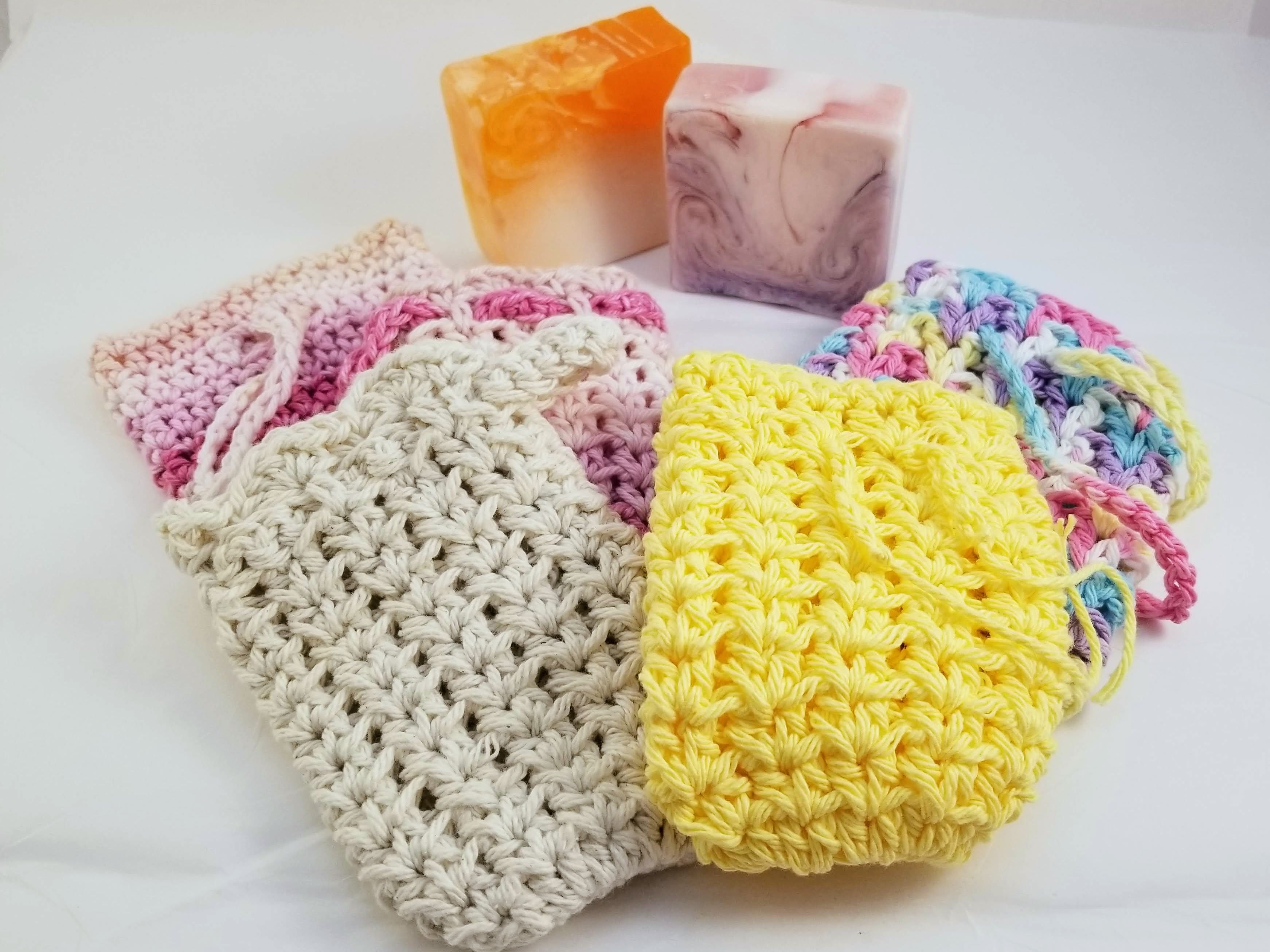 Crocheted Soap Savers & Wash Cloths – D's Artisan Soaps & More